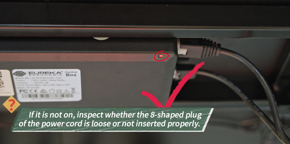 External Seven Button Controller Type Standing Desk Cannot Be Raised Or